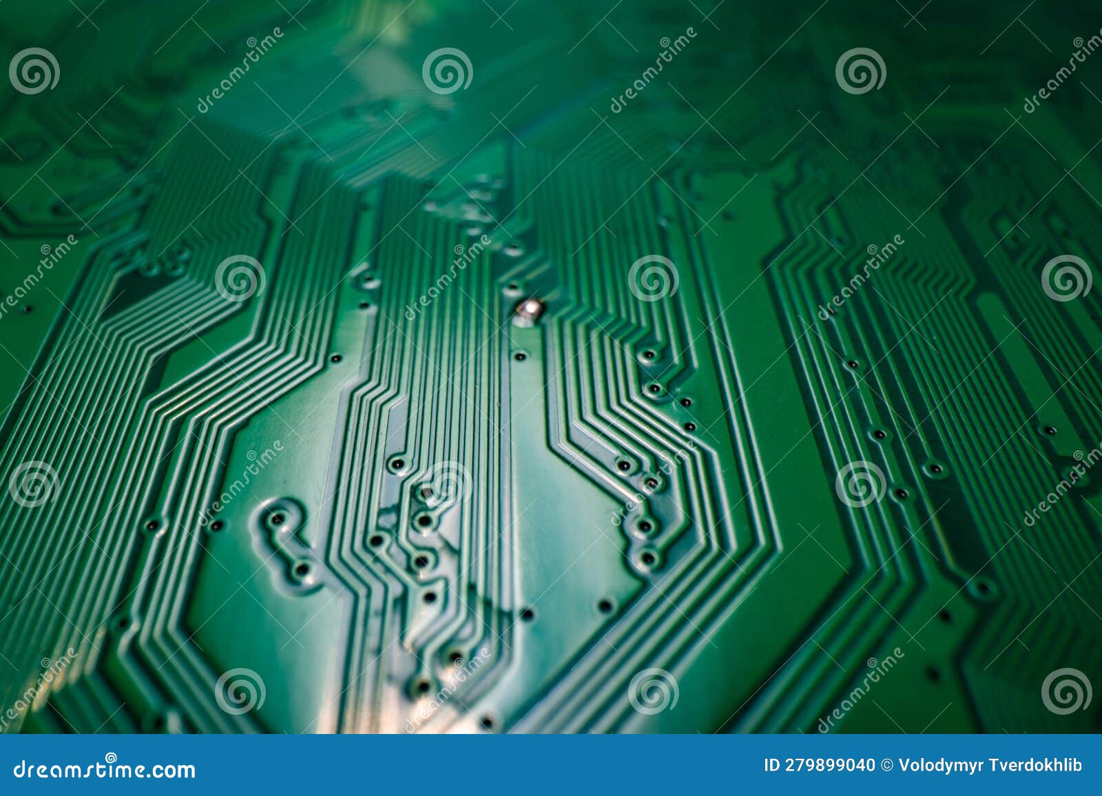 Circuit Board. Technological Electronic Plate with Roads and Other ...