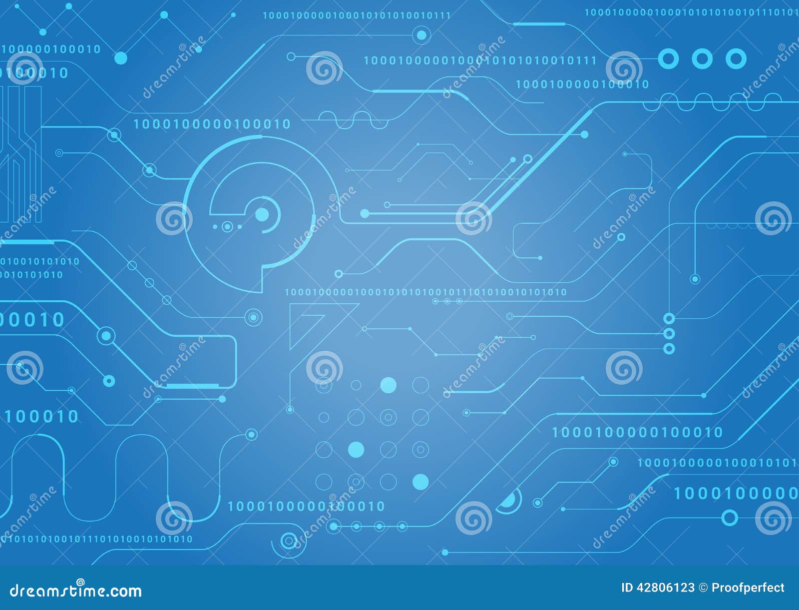 Technology Background Blue