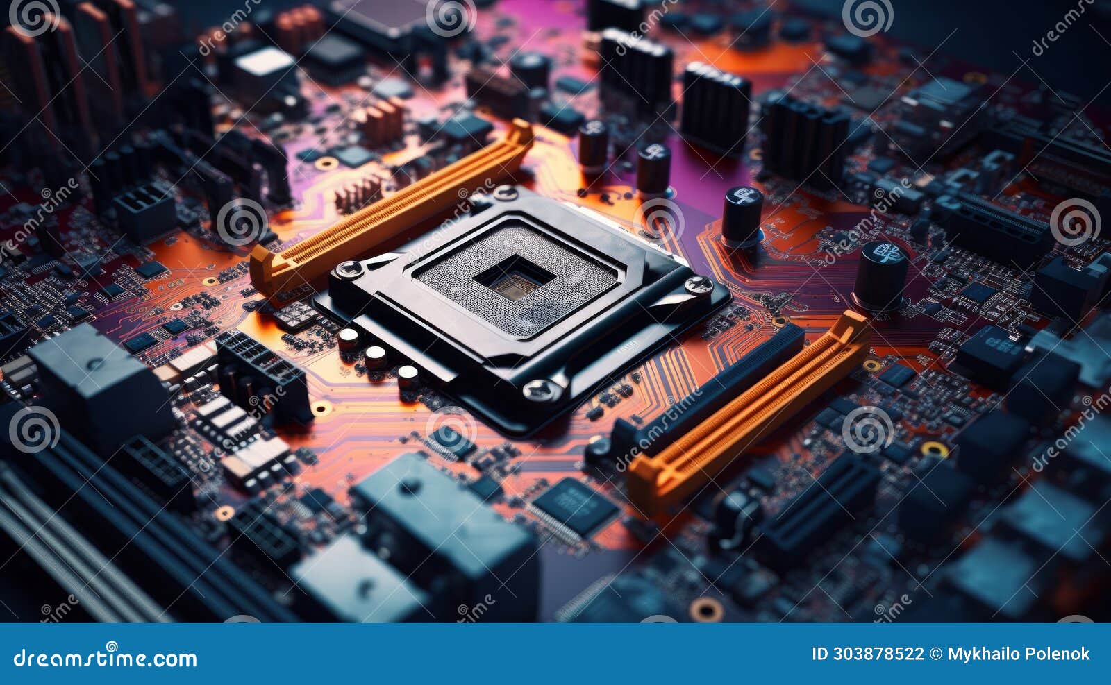 Circuit Board. Technology Background. Central Computer Processors CPU ...