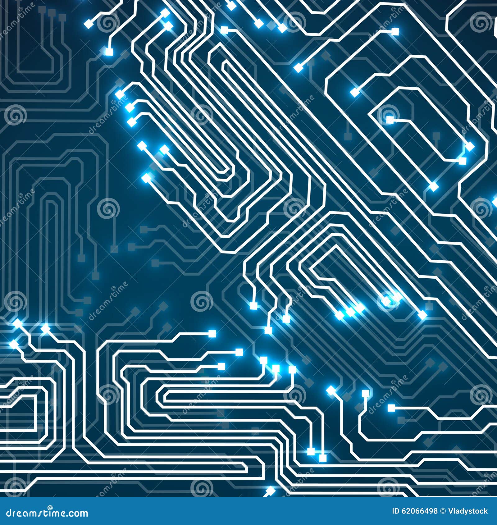 Circuit Board. Technology Background Stock Vector - Illustration of ...