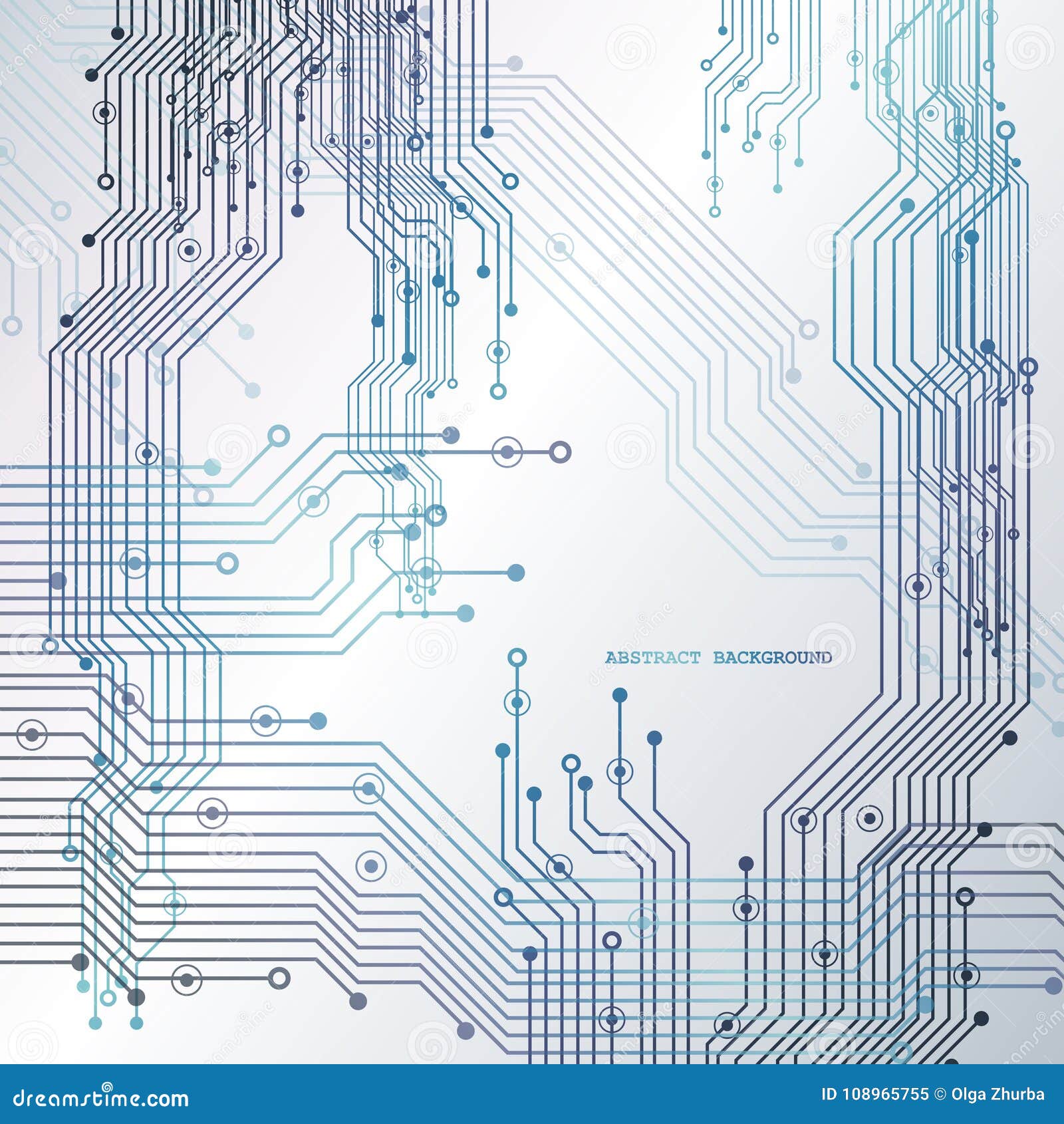 Circuit Board, Technology Background. Vector Illustration. Stock ...