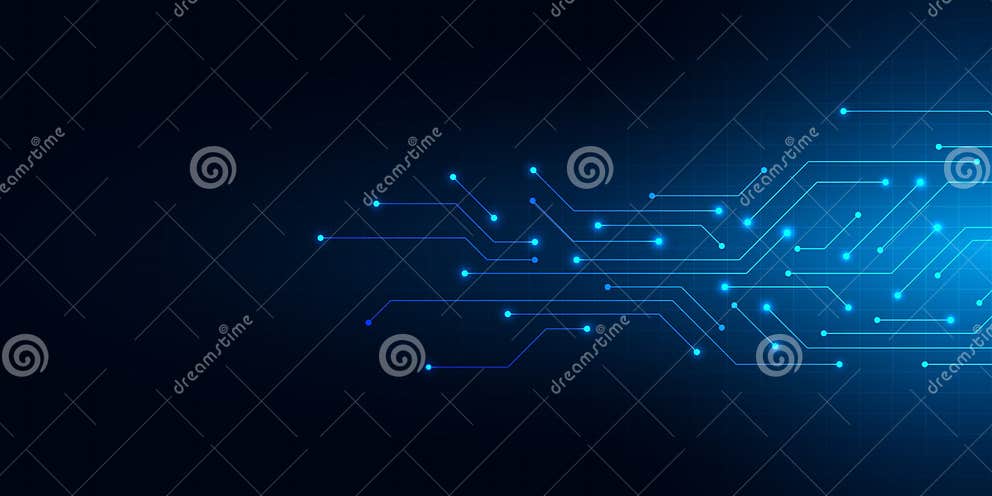 Circuit Board Texture with Communication Technology Concept. Creative ...