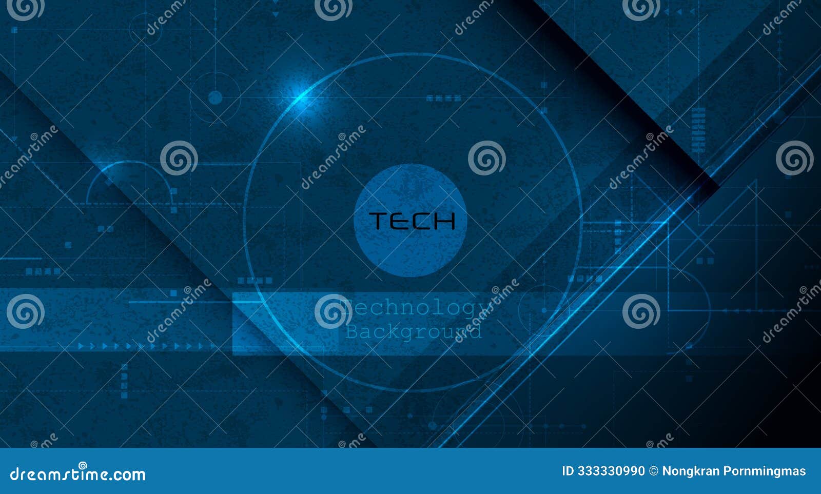 Illustration Abstract Circuit Board with Texture on Gradient Blue Color ...