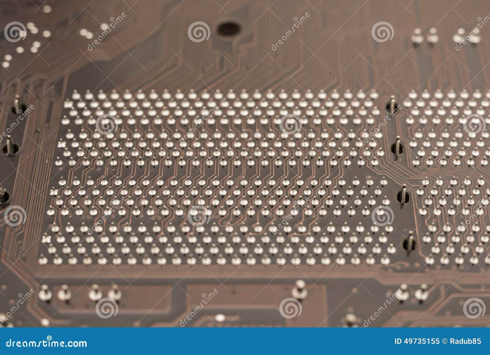 Circuit Board Texture and Pins Stock Image - Image of design, high ...