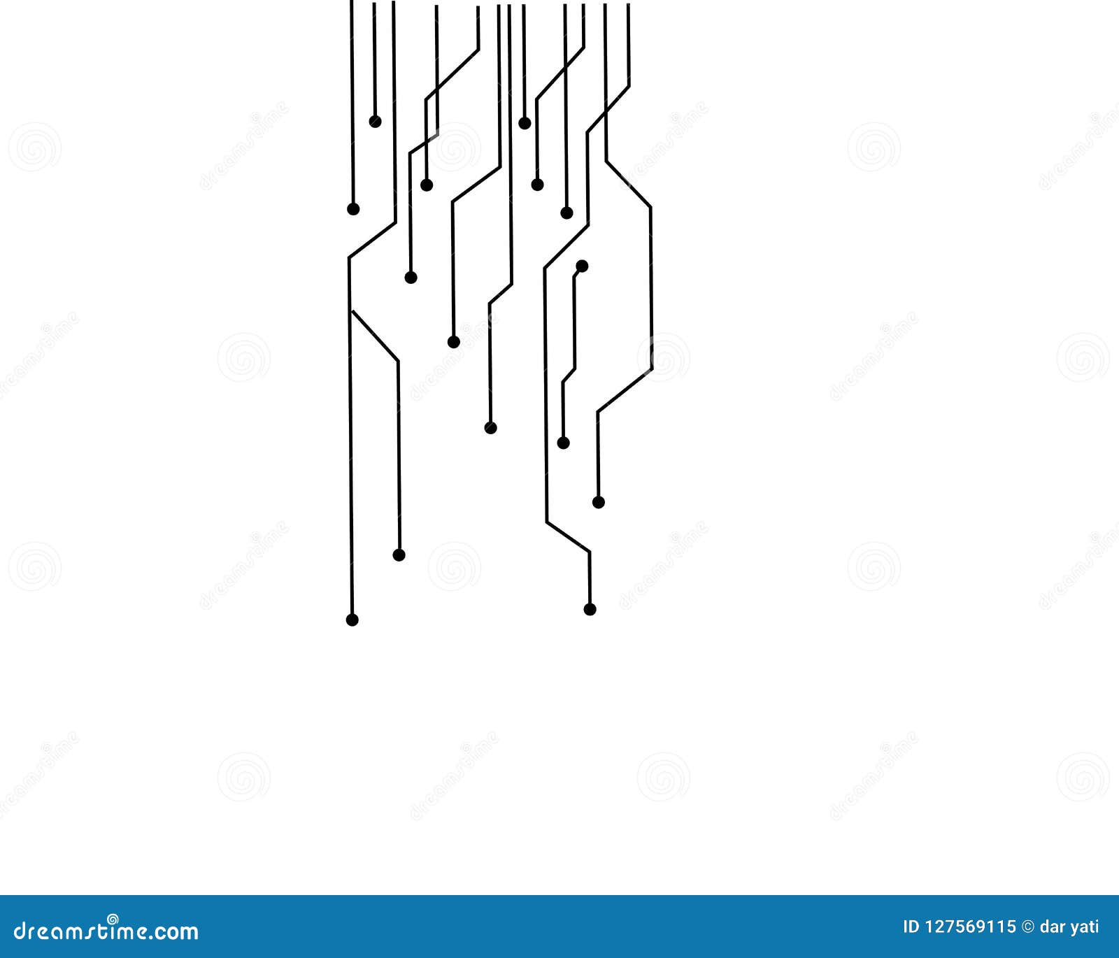 Circuit board vector stock vector. Illustration of communication ...