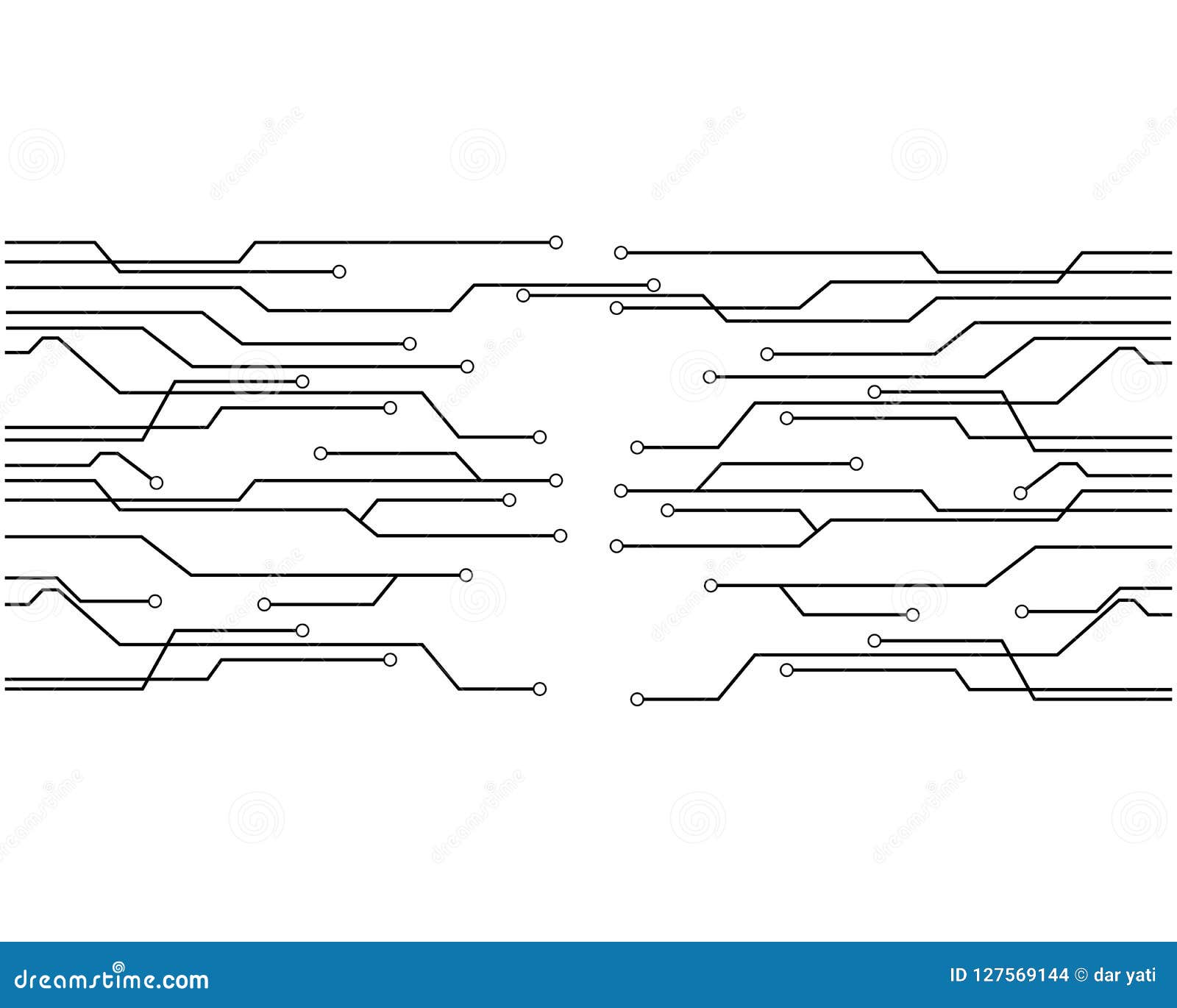 Circuit board vector stock vector. Illustration of data - 127569144