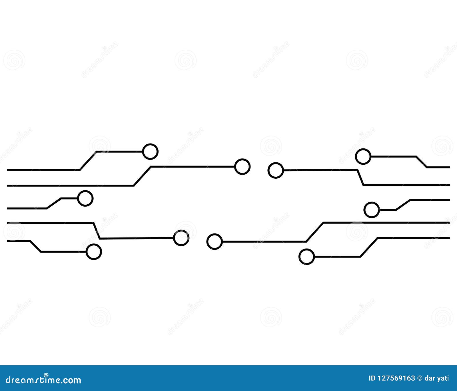 Circuit board vector stock vector. Illustration of electronic - 127569163