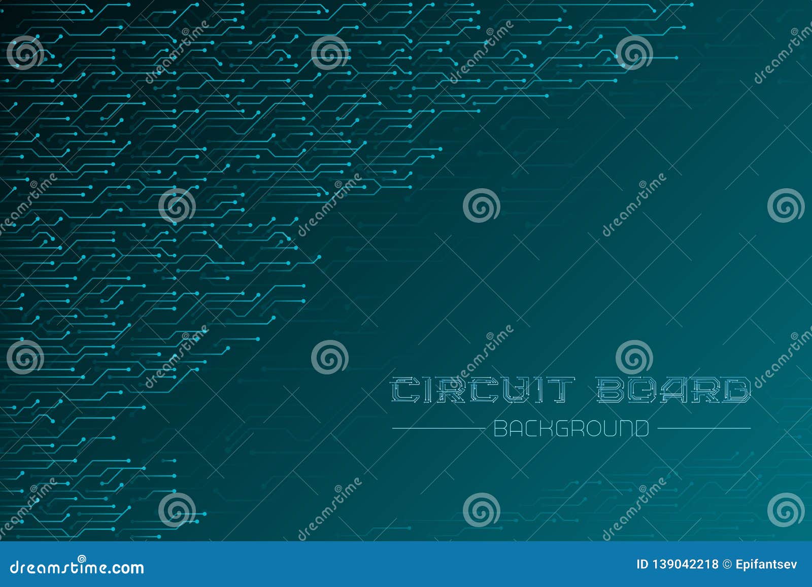 Circuit Board Vector Background. Digital Backdrop. Stock Vector ...