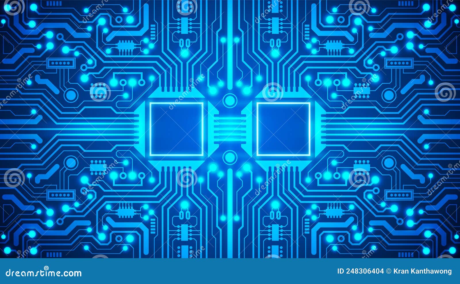 Circuit Board Vector Background Processor Chipset Technology System ...