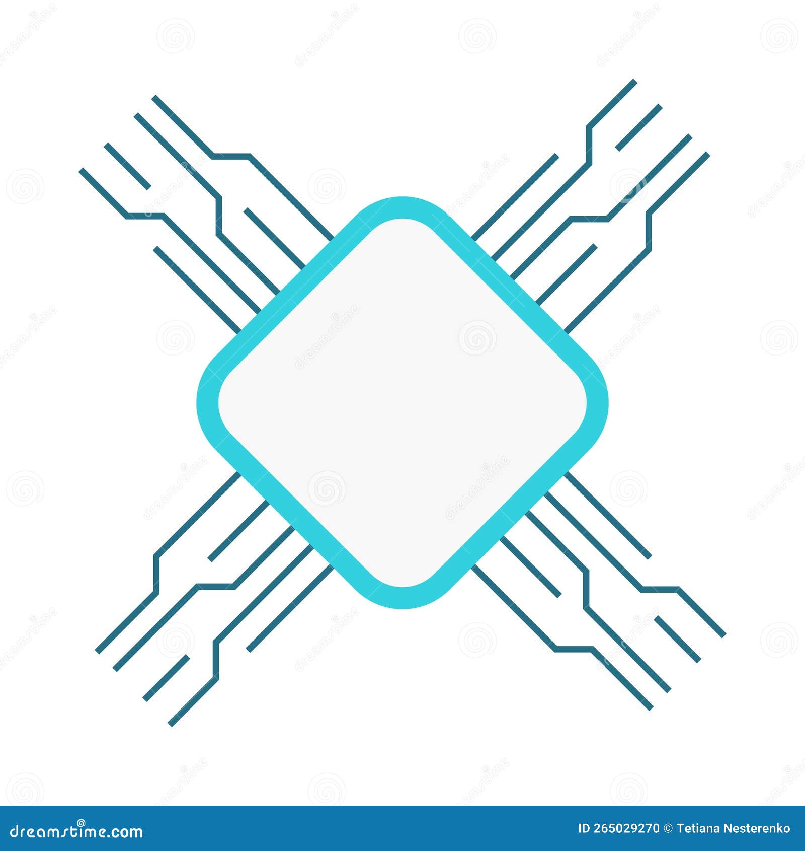 Microelectronics Infographic Chart Design Template Cartoon Vector ...