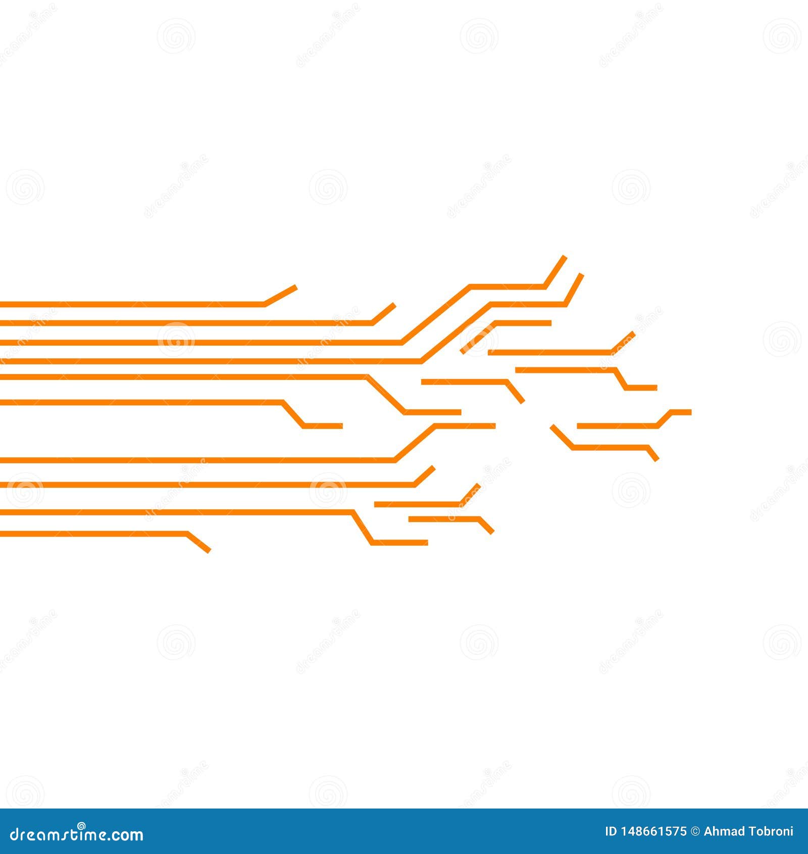 Circuit Board Vector Template Design Illustration Stock Vector ...