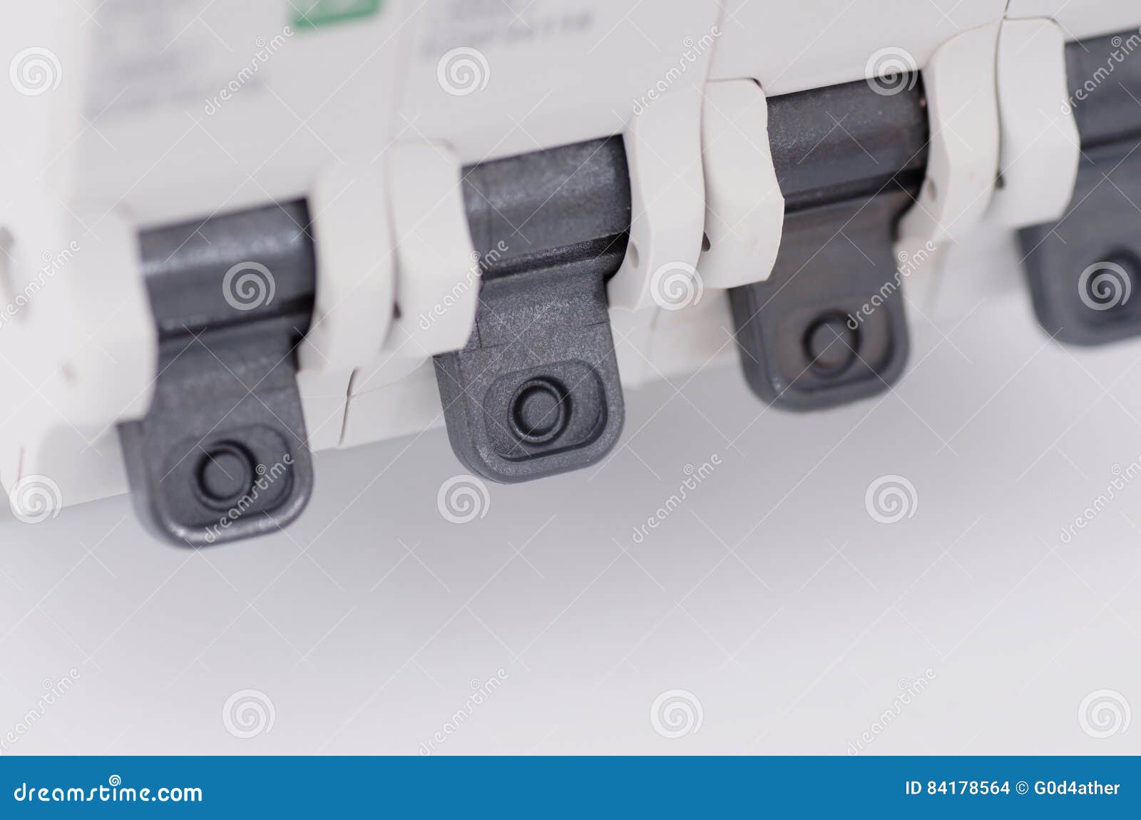 Circuit breaker stock photo. Image of thumb, switch, white - 84178564