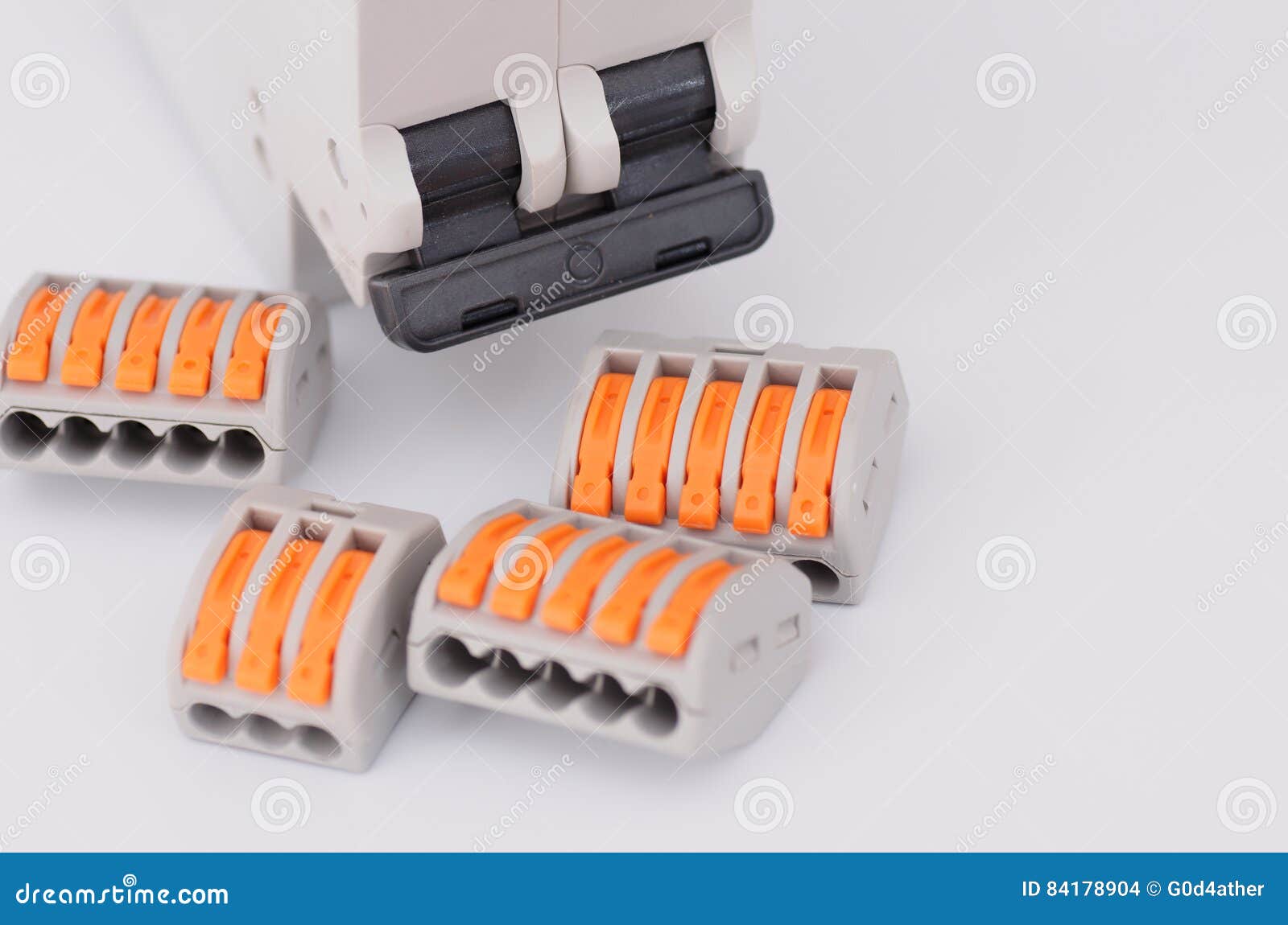 Circuit Breaker with Compact Splicing Connectors Stock Photo - Image of ...