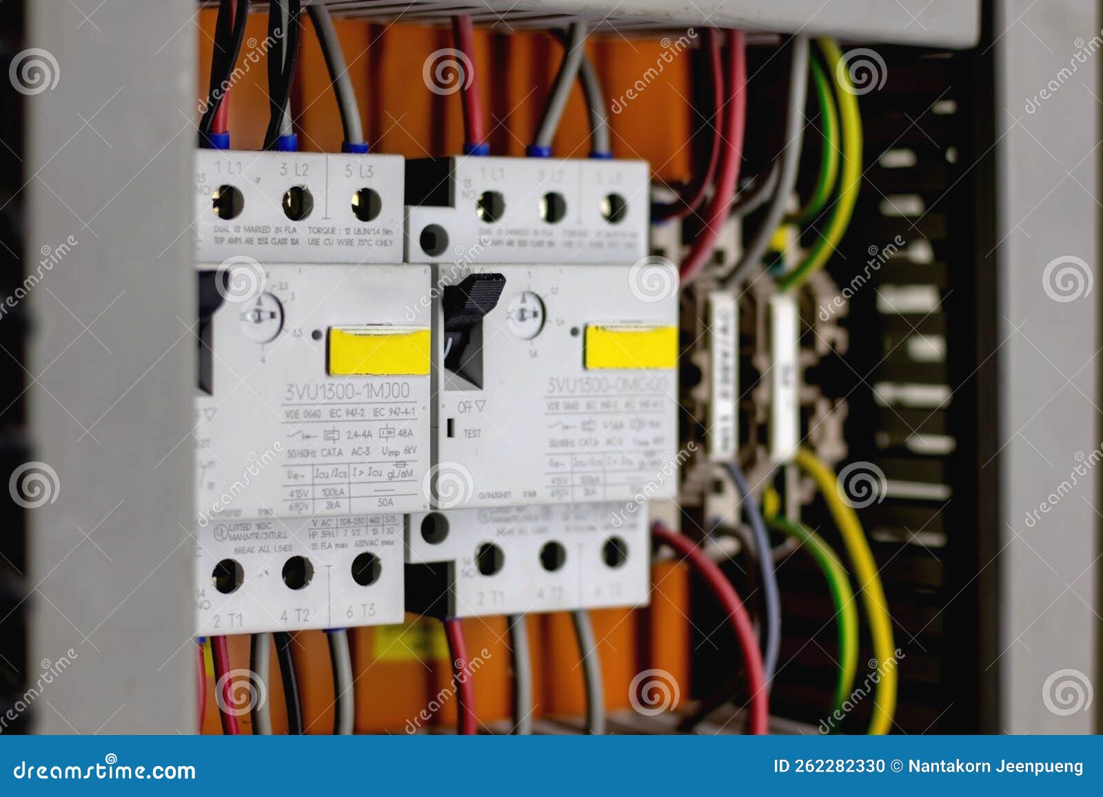 Circuit breaker. stock photo. Image of electronics, iron - 262282330