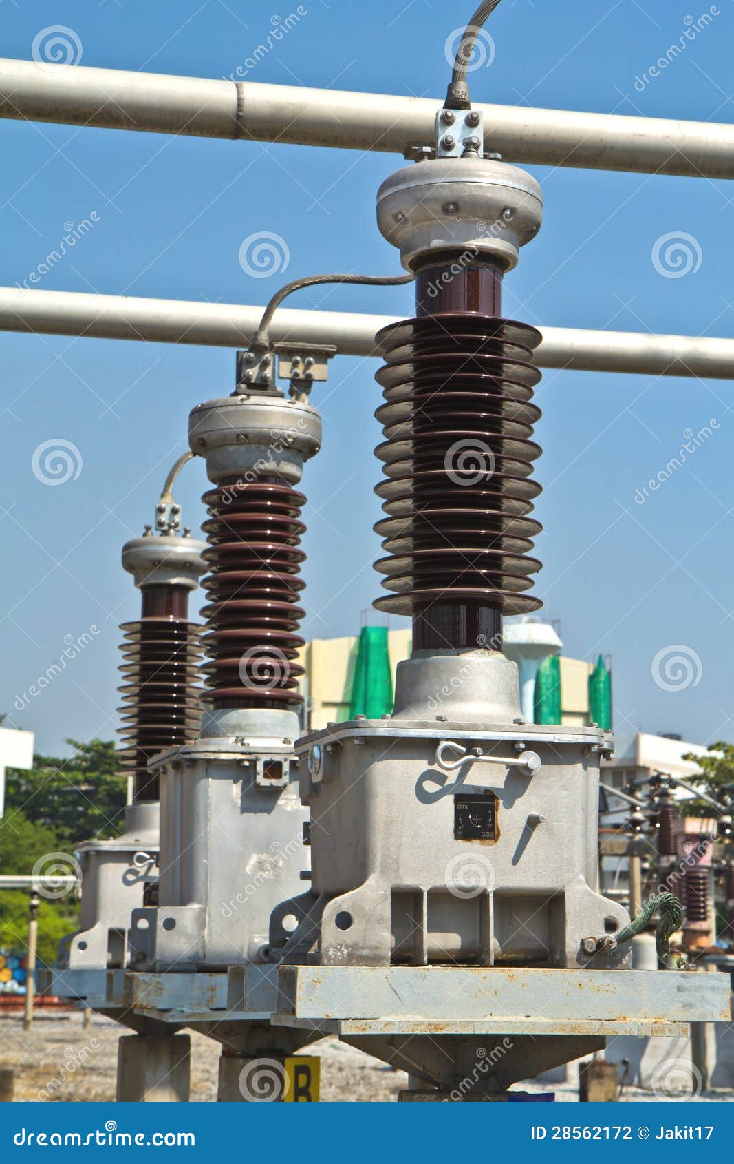 Circuit Breaker High Voltage Stock Photo - Image of generator, line ...
