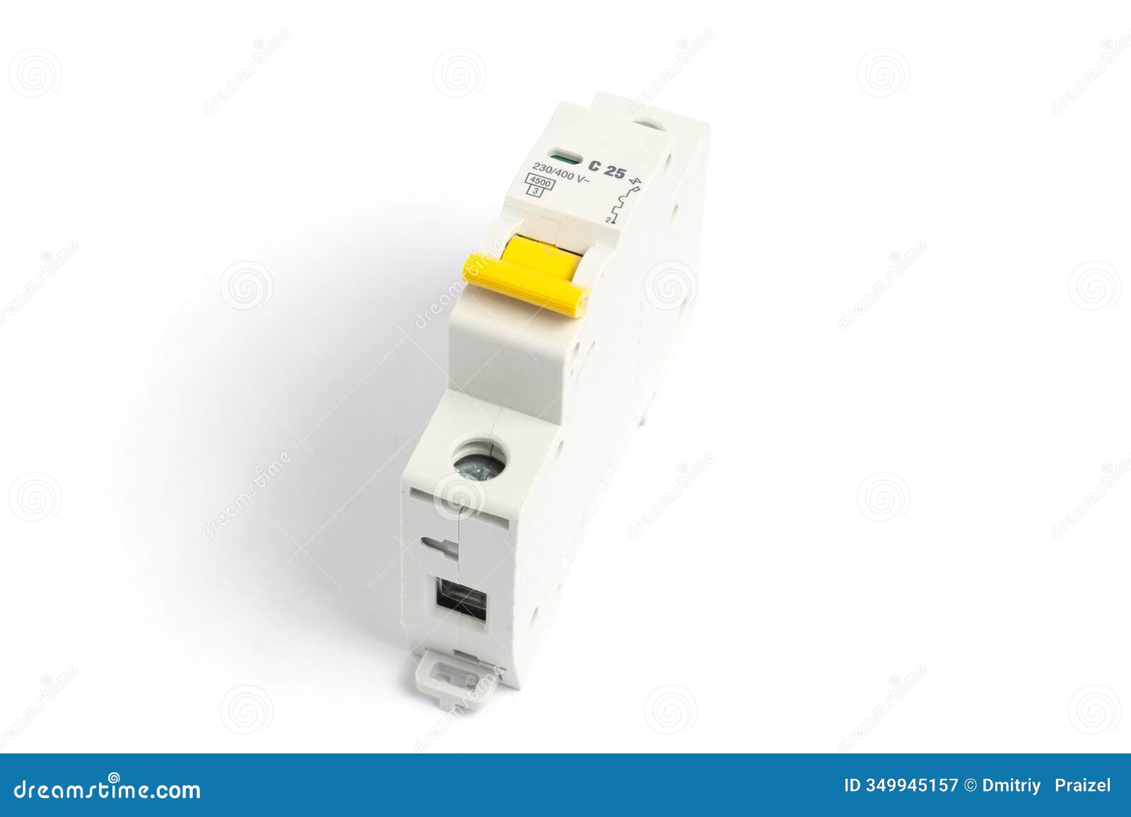 Circuit Breaker is Highlighted on White Background Stock Image - Image ...