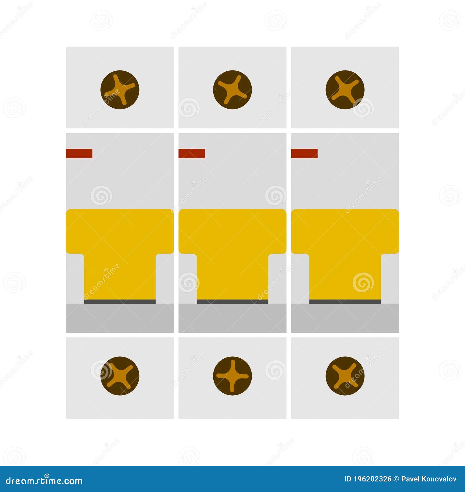 Circuit Breaker Icon stock vector. Illustration of energy - 196202326