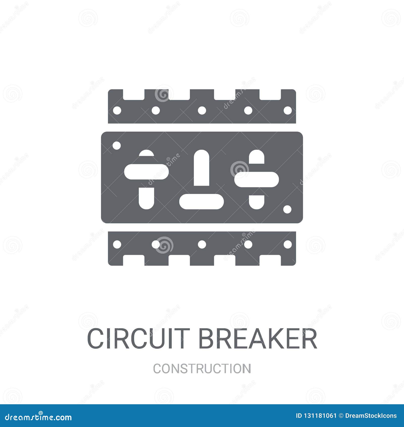 Circuit Breaker Icon. Trendy Circuit Breaker Logo Concept on White ... Circuit Breaker Icon. Trendy Circuit Breaker Logo Concept on White ...