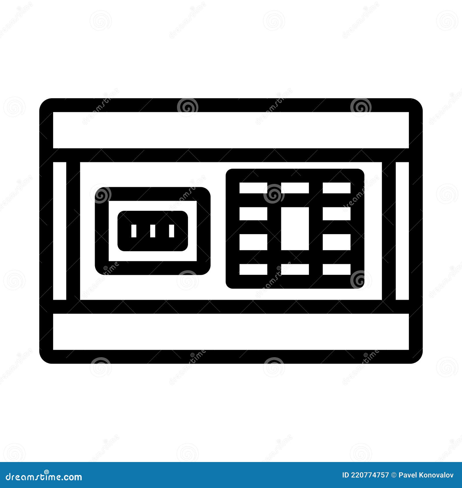Circuit Breakers Box Icon stock vector. Illustration of breaker - 220774757