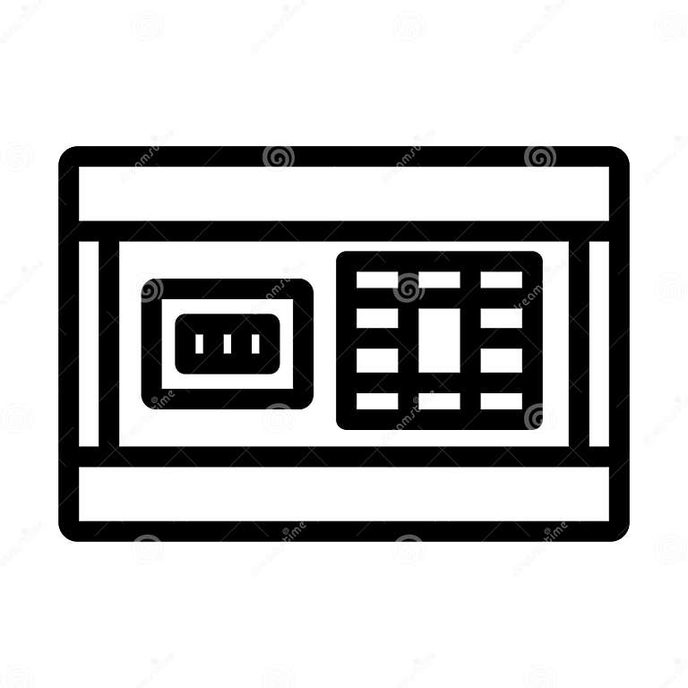 Circuit Breakers Box Icon stock vector. Illustration of breaker - 220774757