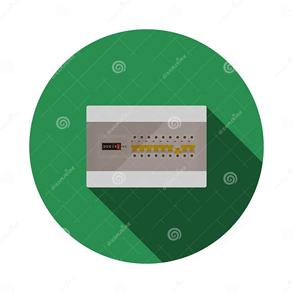 Circuit Breakers Box Icon stock vector. Illustration of path - 252790187
