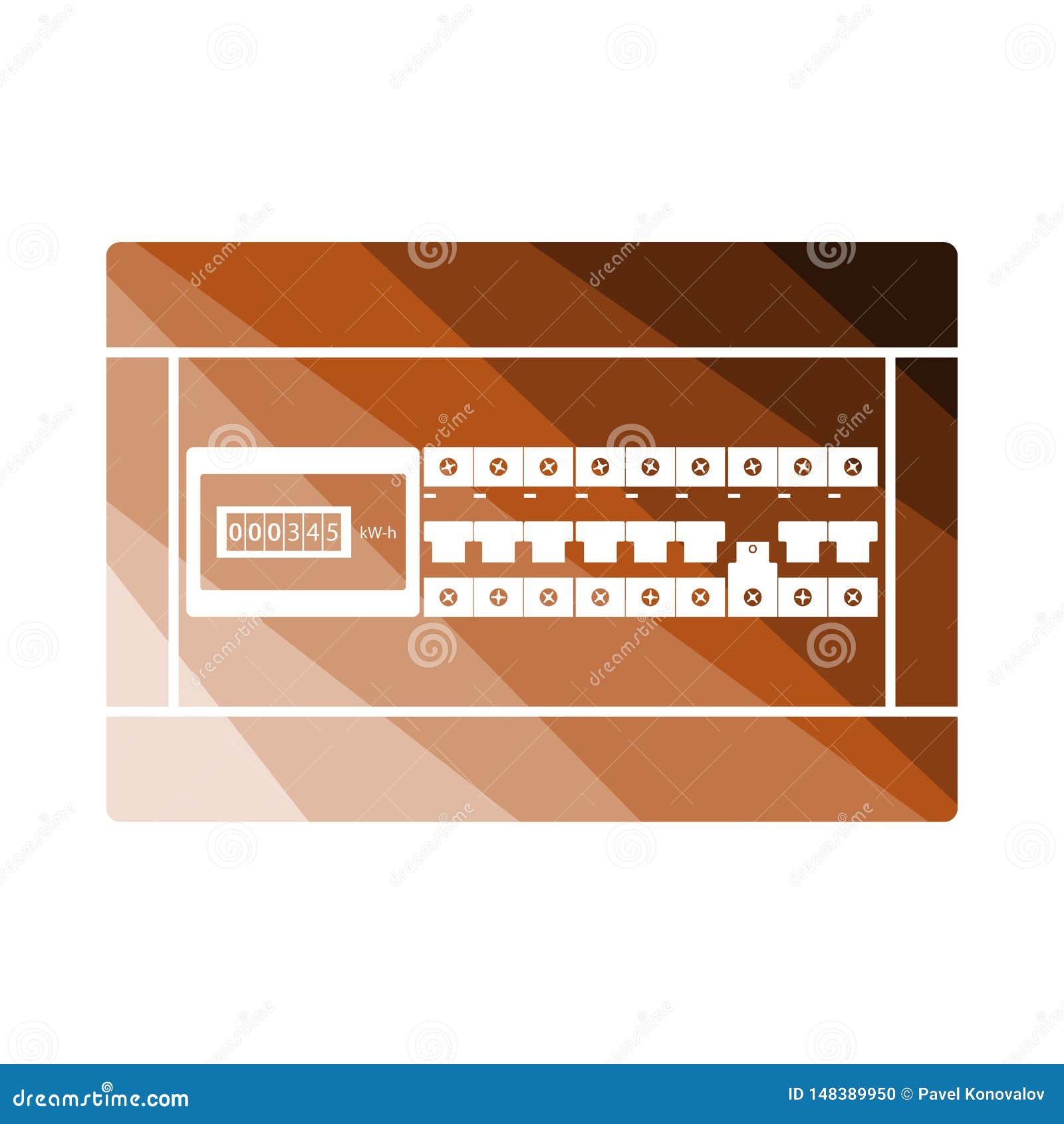 Circuit Breakers Box Icon stock vector. Illustration of background ...