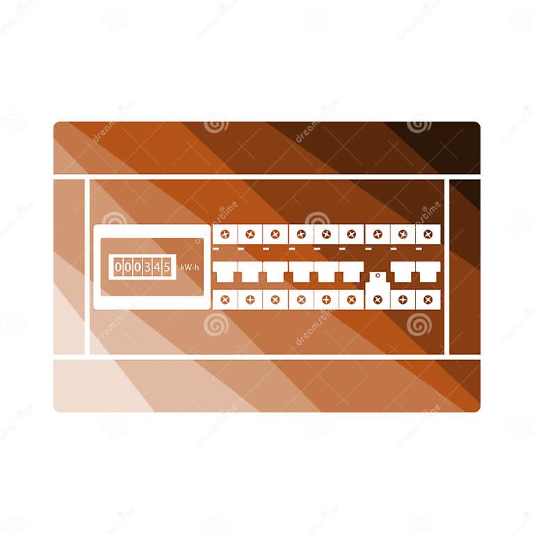 Circuit Breakers Box Icon stock vector. Illustration of background ...