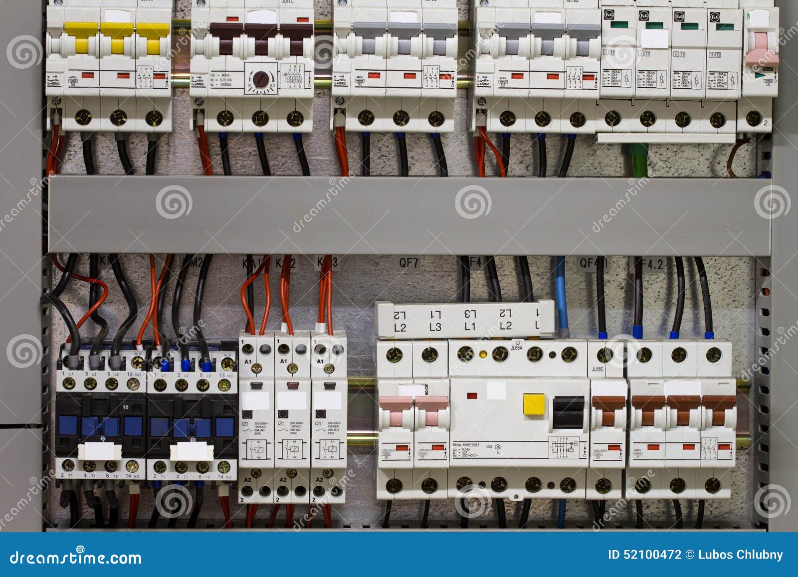 Circuit Breakers, Intermediate Relay And Phase Control Relay In The ...
