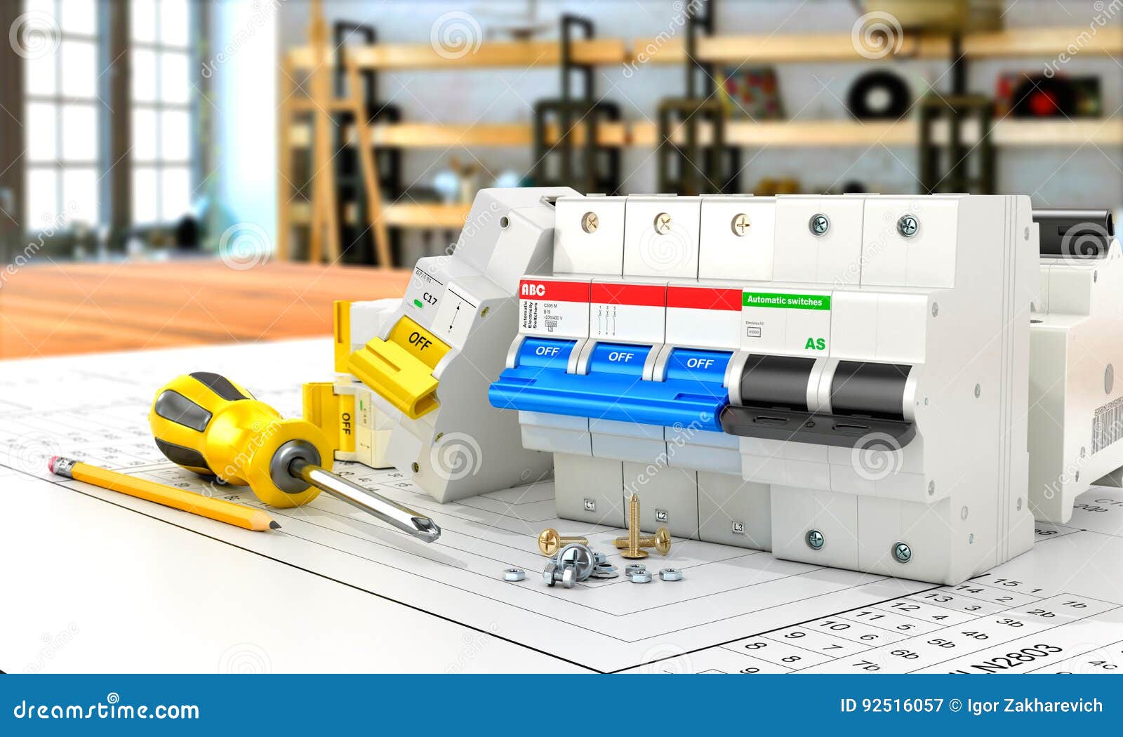 Circuit Breakers Box Icon Cartoon Vector | CartoonDealer.com #151160475
