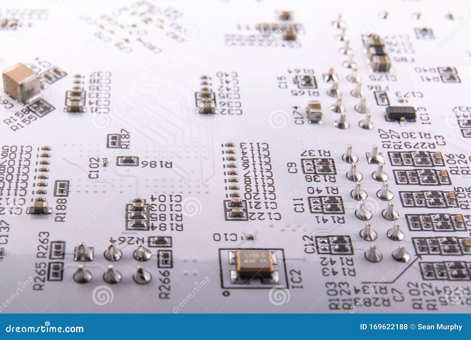 Surface Mount Circuit Card stock photo. Image of resistors - 169622188