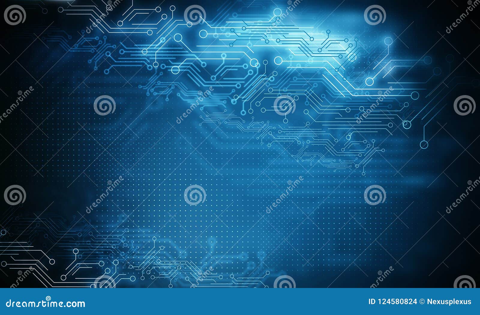Circuit Chip Concept Background Stock Illustration - Illustration of ...