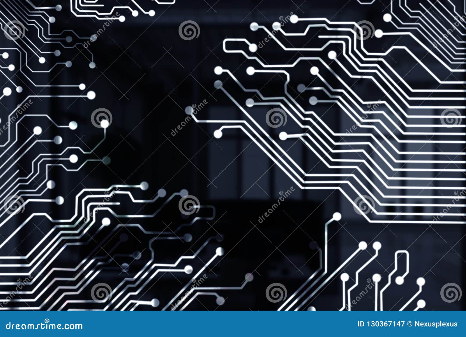 Circuit chip concept stock illustration. Illustration of tech - 130367147