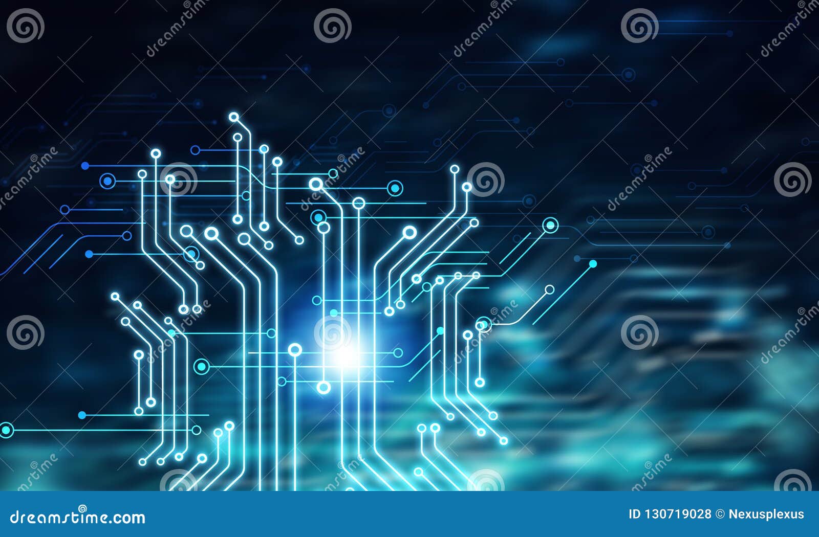 Circuit chip concept stock illustration. Illustration of media - 130719028