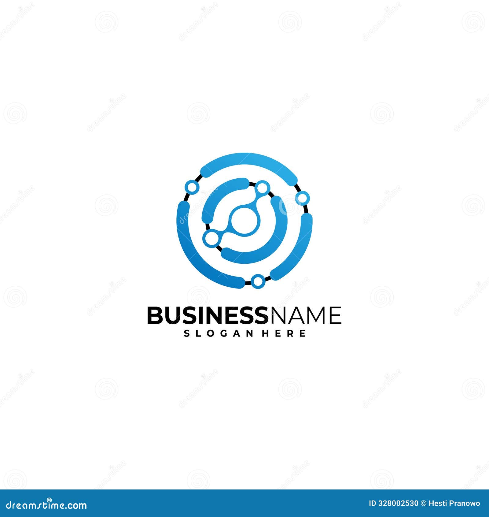 Circuit Circle Tech Logo Line Connection Concept Design Stock ...