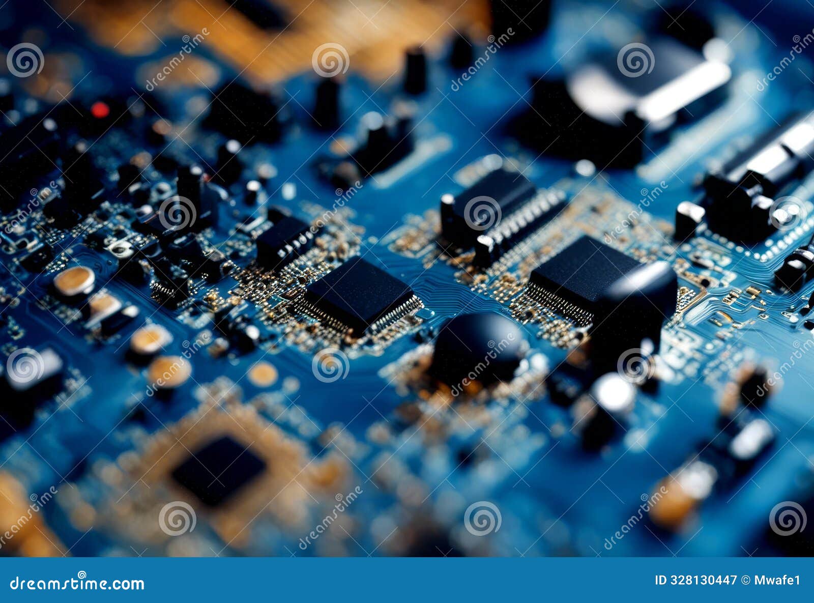 Circuit Computer Board Blue Electronic Technology Motherboard Circuitry ...