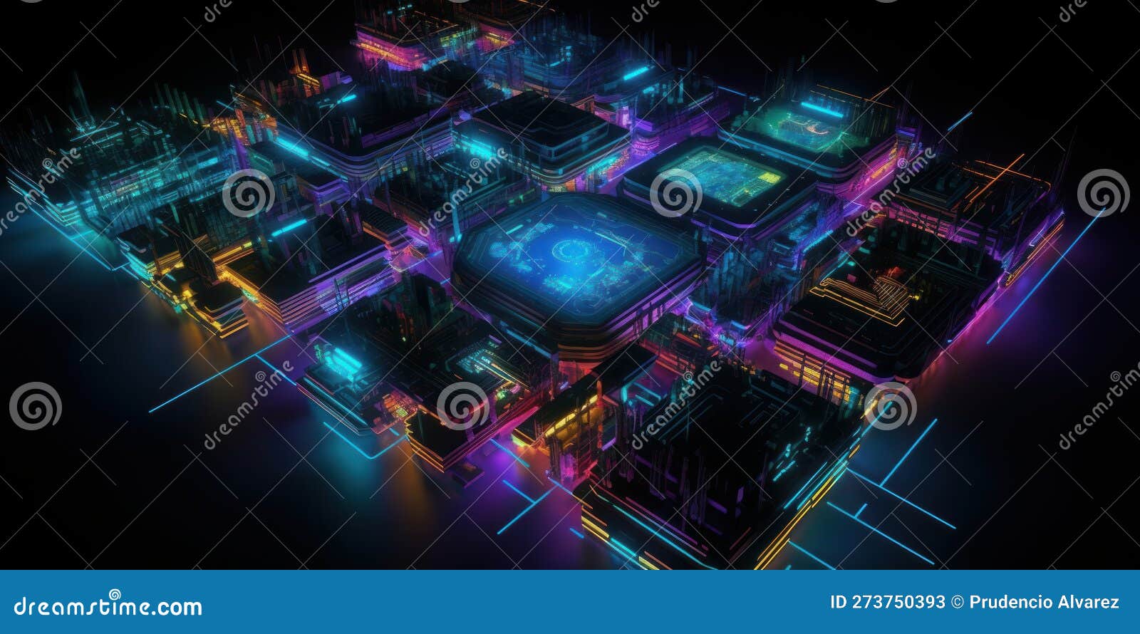 Circuit computer and chip stock illustration. Illustration of electric ...