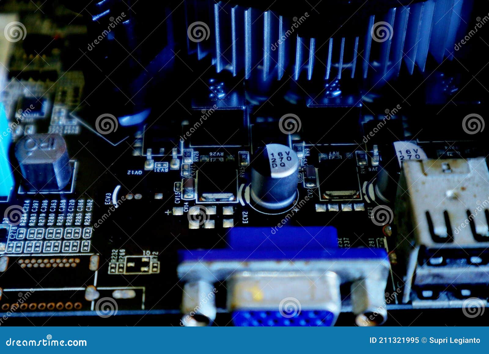 A Circuit of computer pcb stock image. Image of hall - 211321995