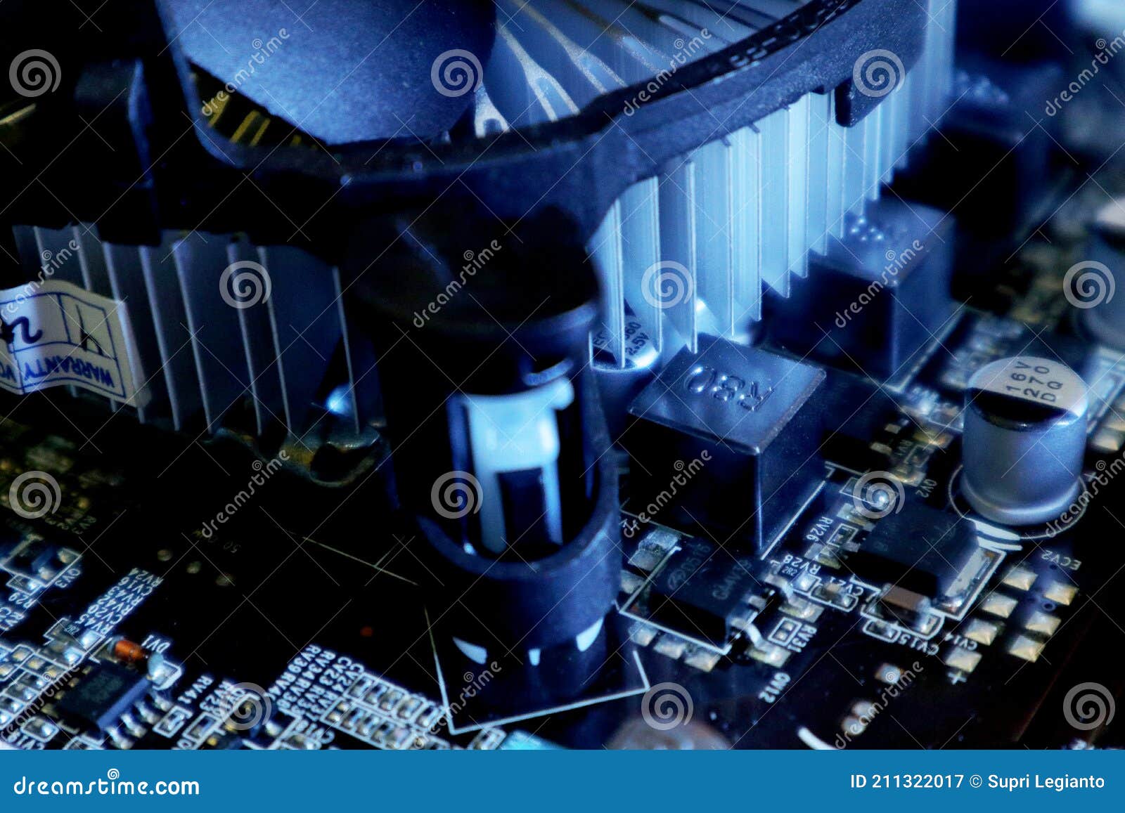 A Circuit of computer pcb stock image. Image of handrail - 211322017