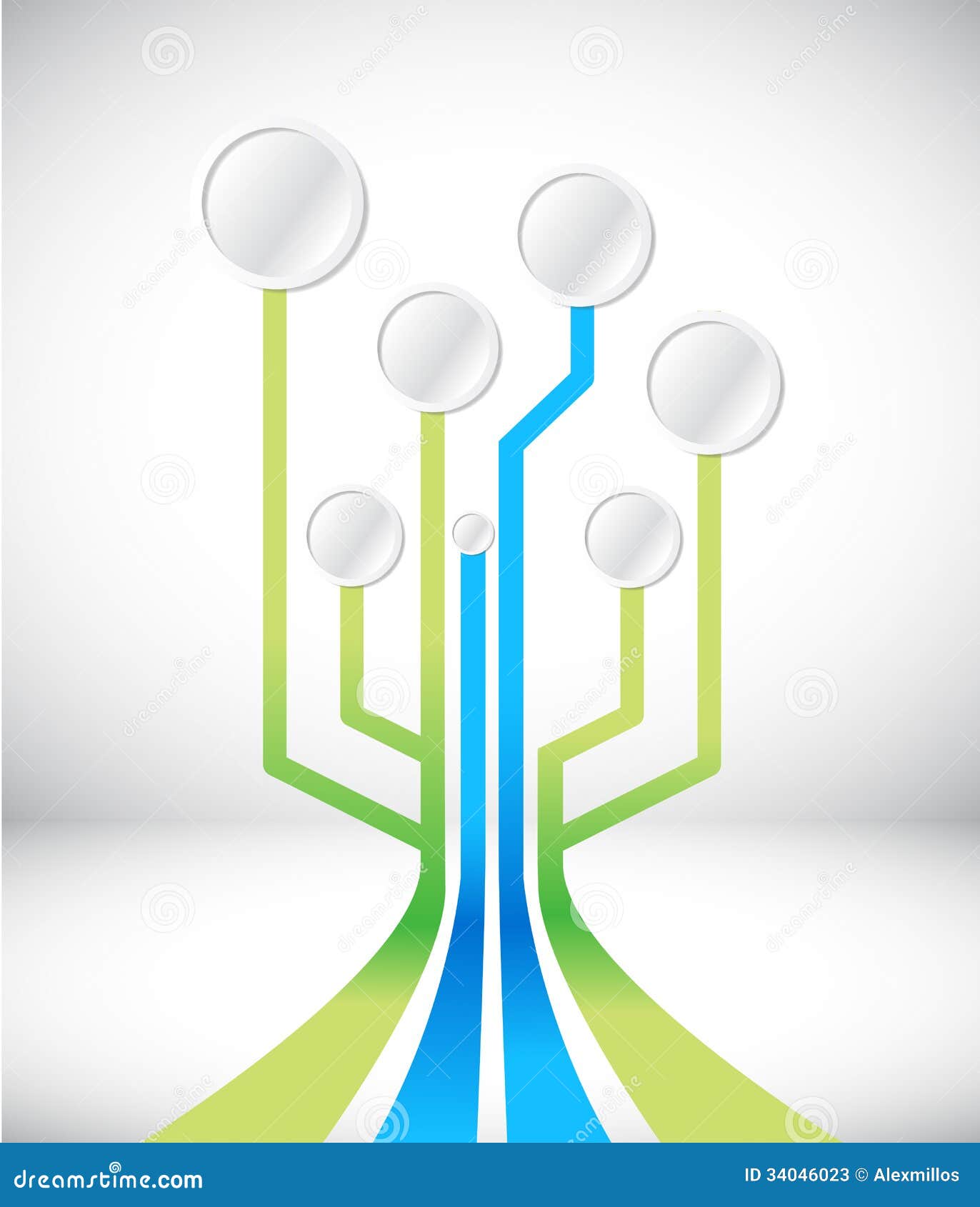 Circuit Connection Network Illustration Design Stock Illustration ...