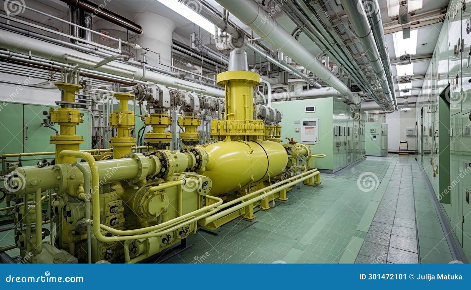 The Circuit of the Coolant Circulation in the Nuclear Power Plant Stock ...