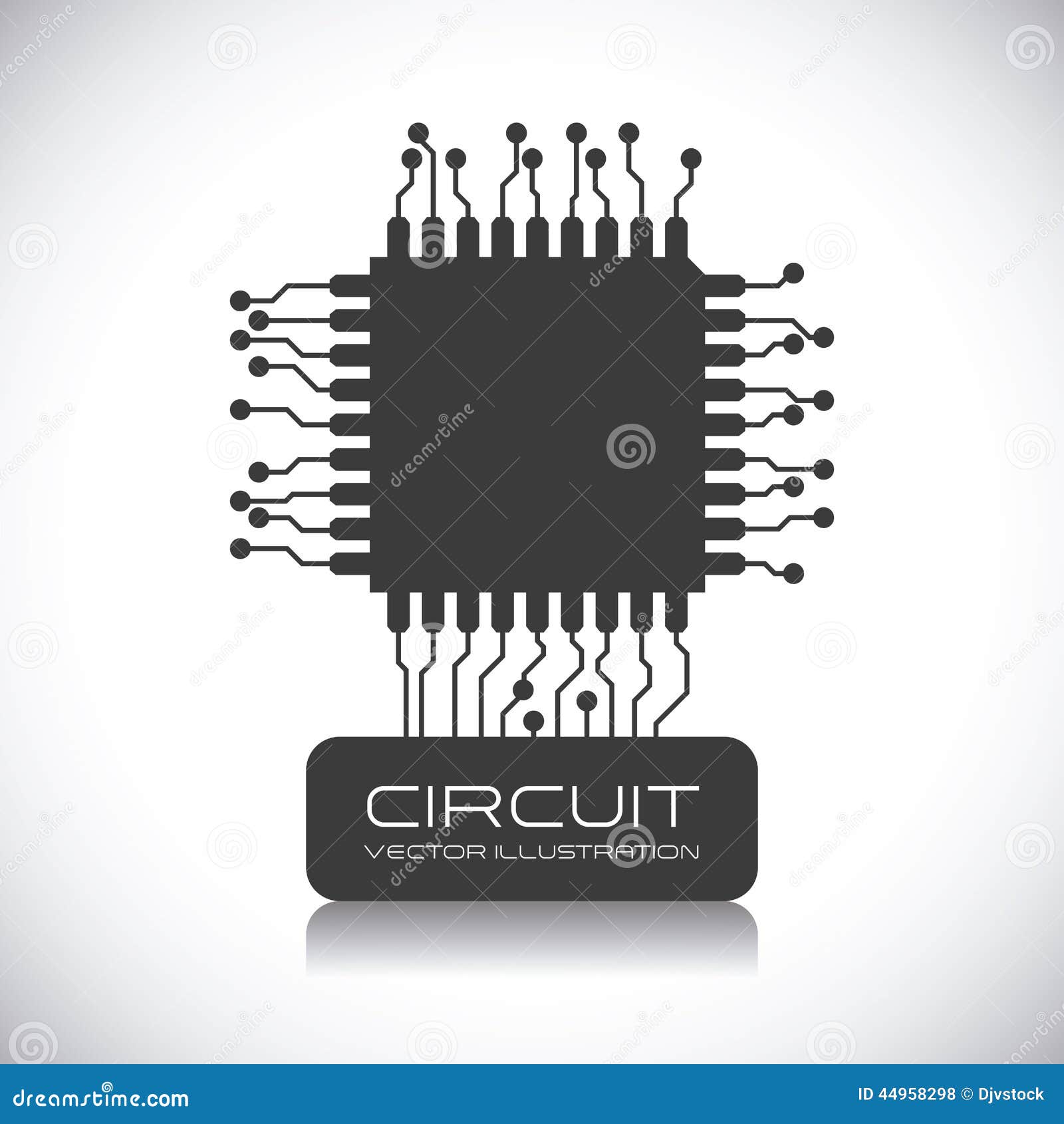 Circuit design stock vector. Illustration of graphic - 44958298