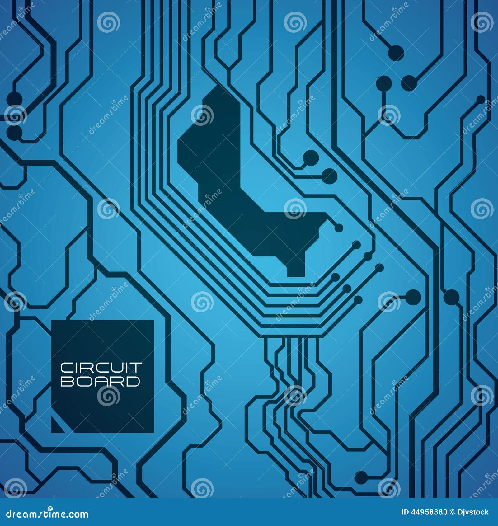 Circuit design stock vector. Illustration of electronics - 44958380