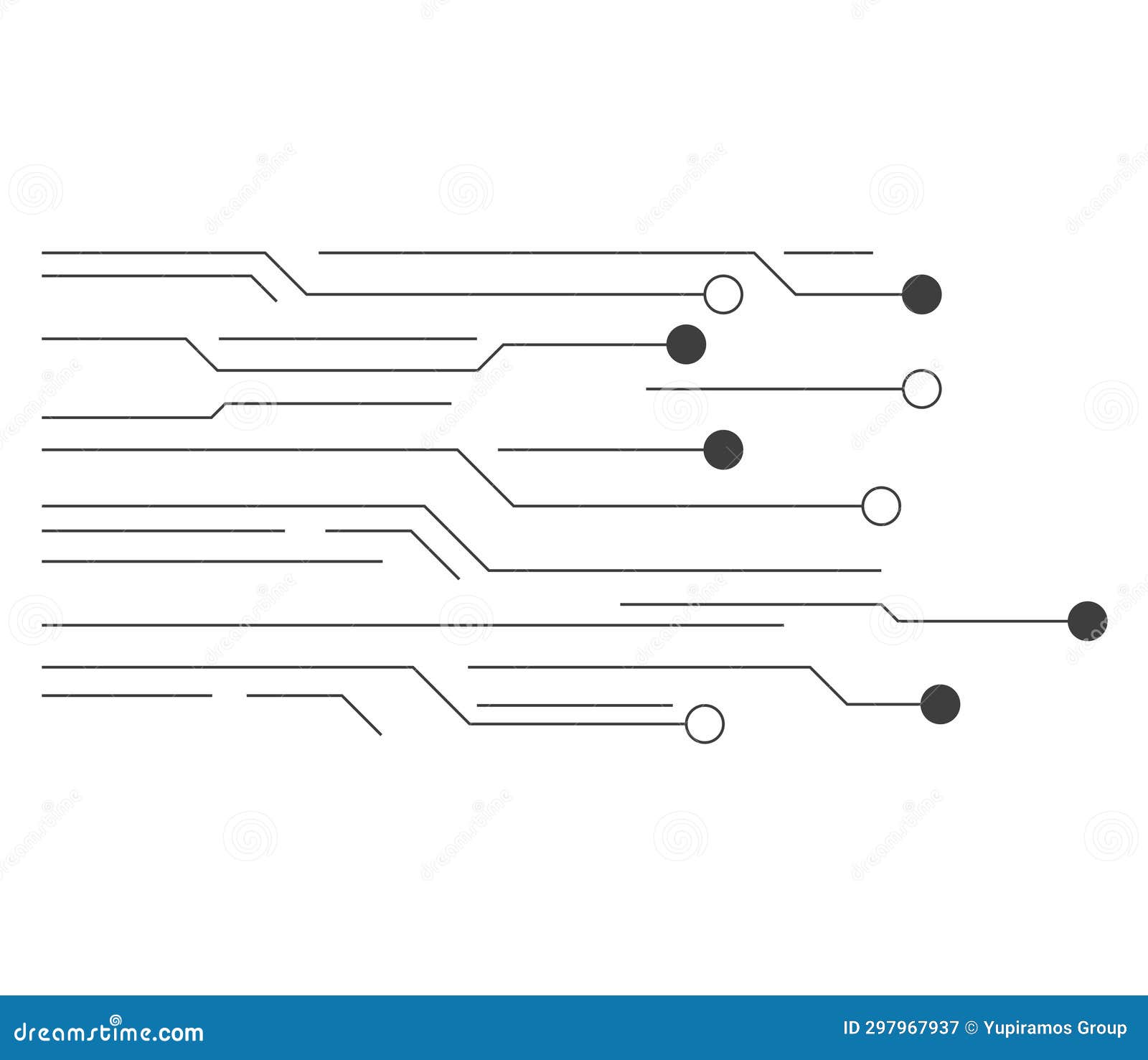 Circuit electric software stock illustration. Illustration of tech ...