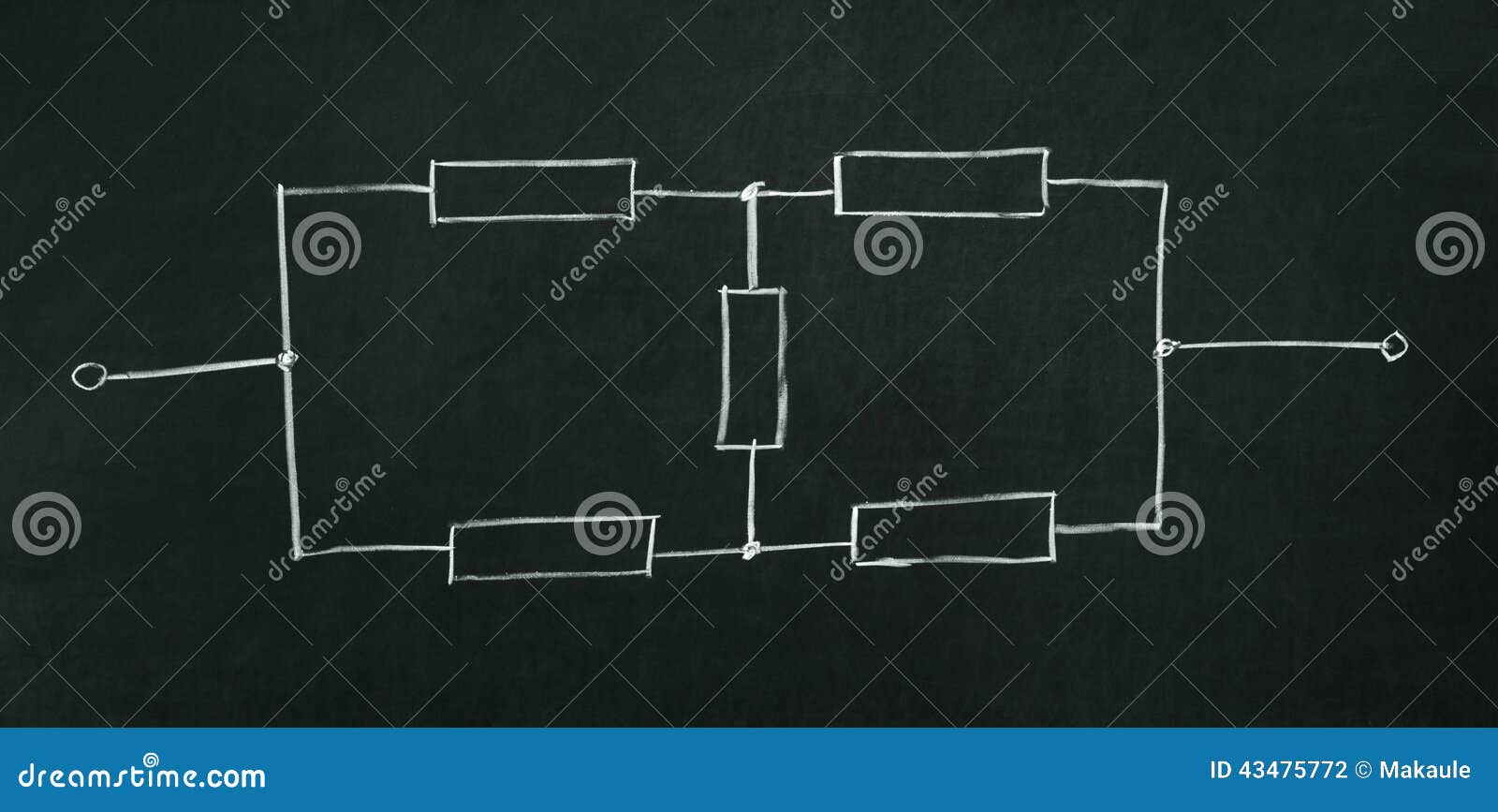 Circuit stock photo. Image of blackboard, design, symbols - 43475772