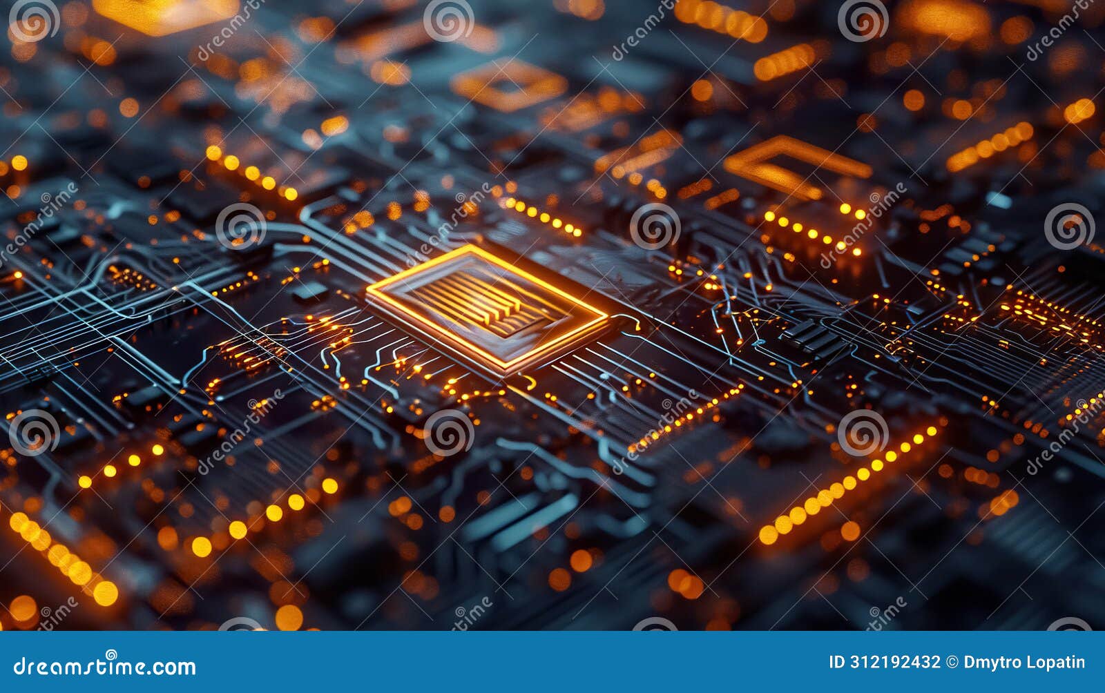 Circuit Electronic Board with Microchip, Hardware and Technology ...