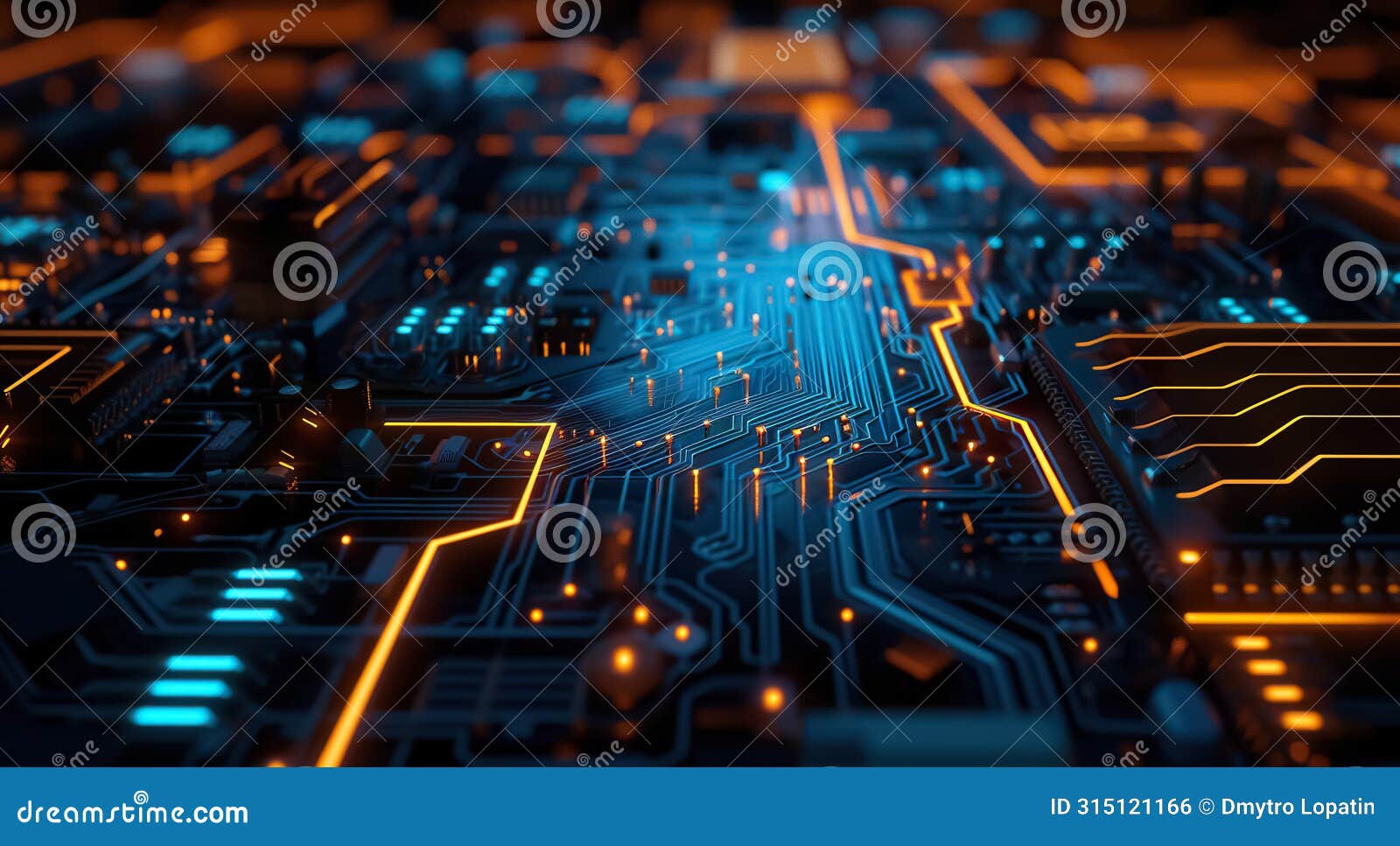 Circuit Electronic Board with Microchip, Hardware and Technology ...