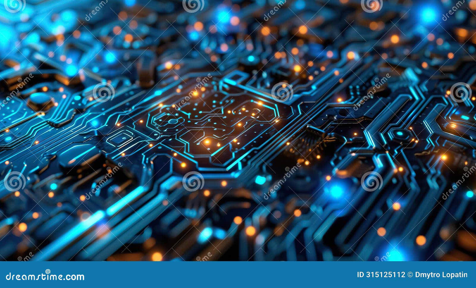 Circuit Electronic Board with Microchip, Hardware and Technology ...