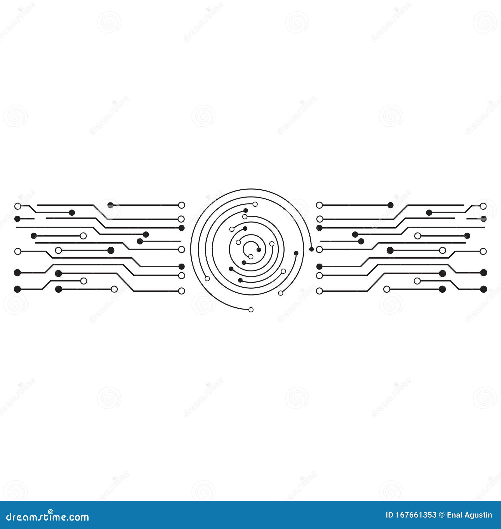 Circuit Electronic Pattern Logo Design Illustration Template Stock ...