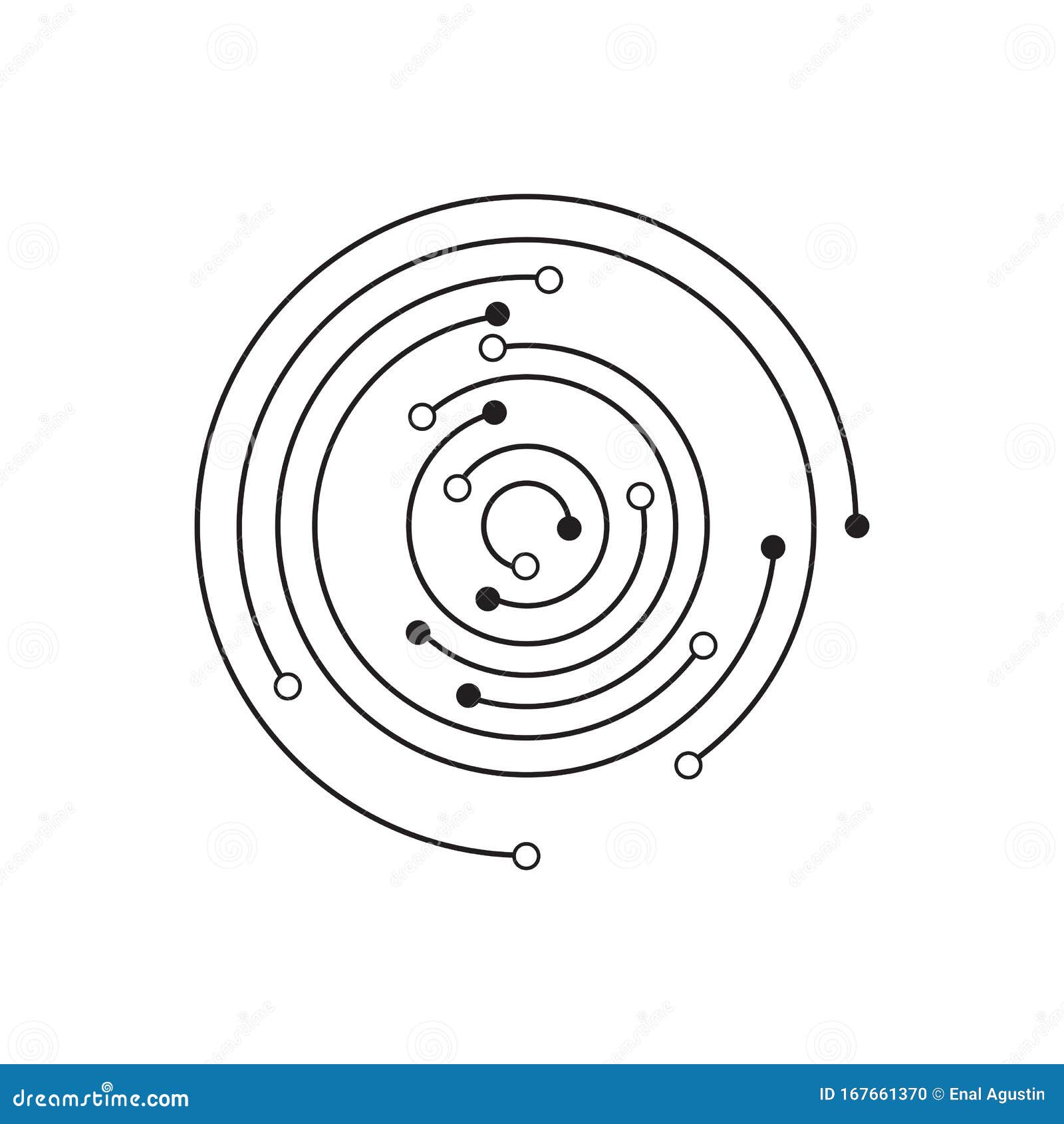 Circuit Electronic Pattern Logo Design Illustration Template Stock ...