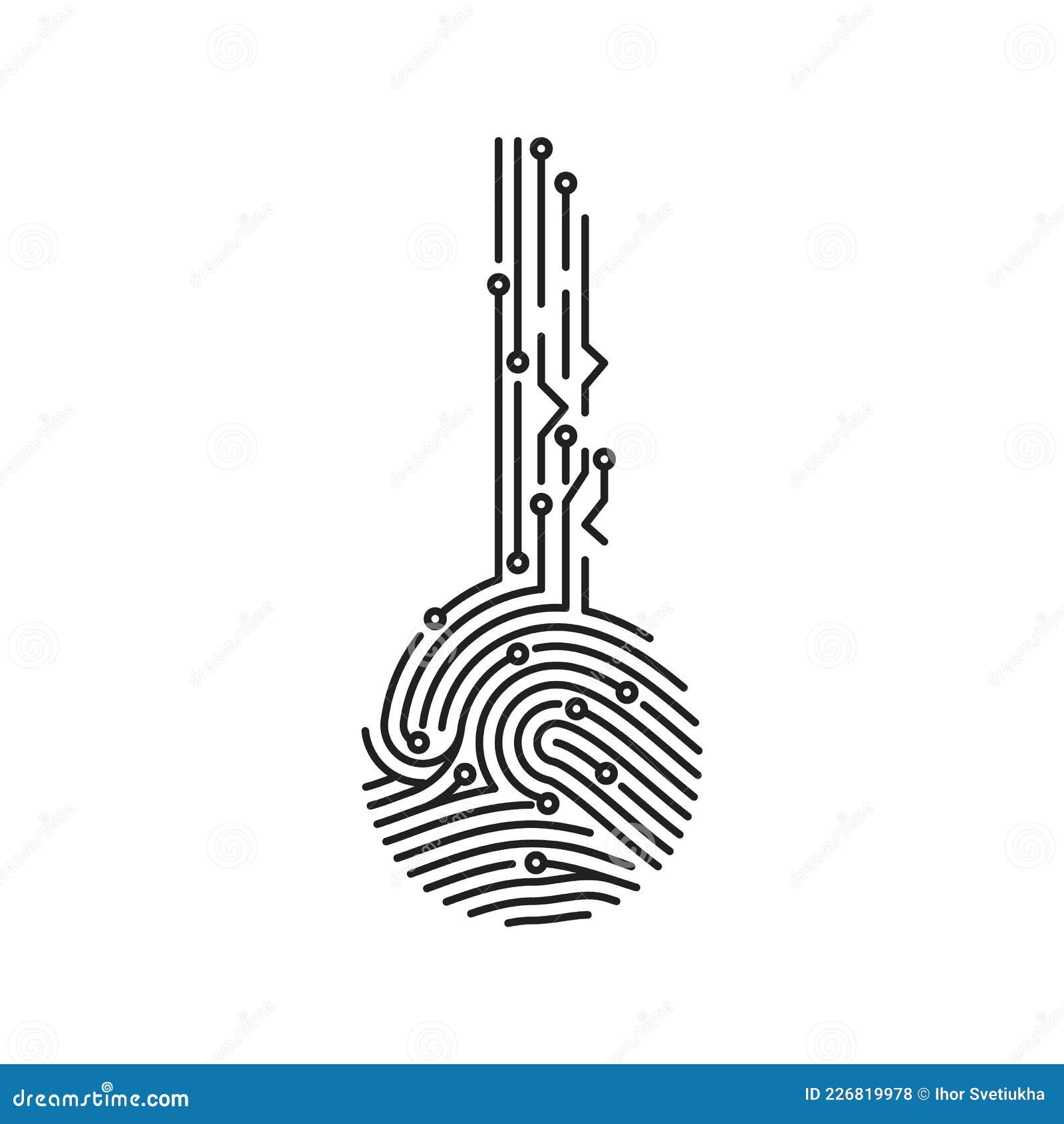 Circuit Fingerprint Key. Biometric ID for Software or App Login ...